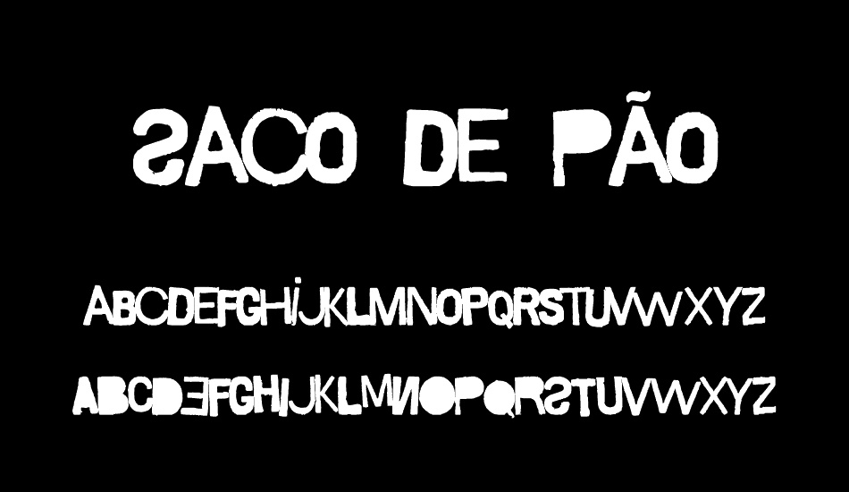 Saco de Pão font - Font Tr